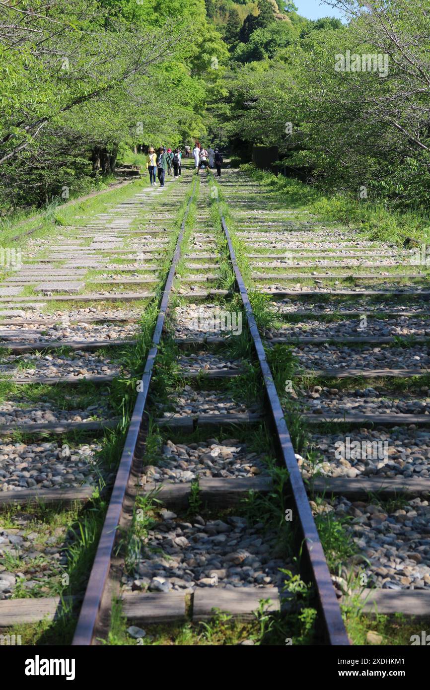 Keage Incline (old train tracks) in Kyoto, Japan Stock Photo - Alamy