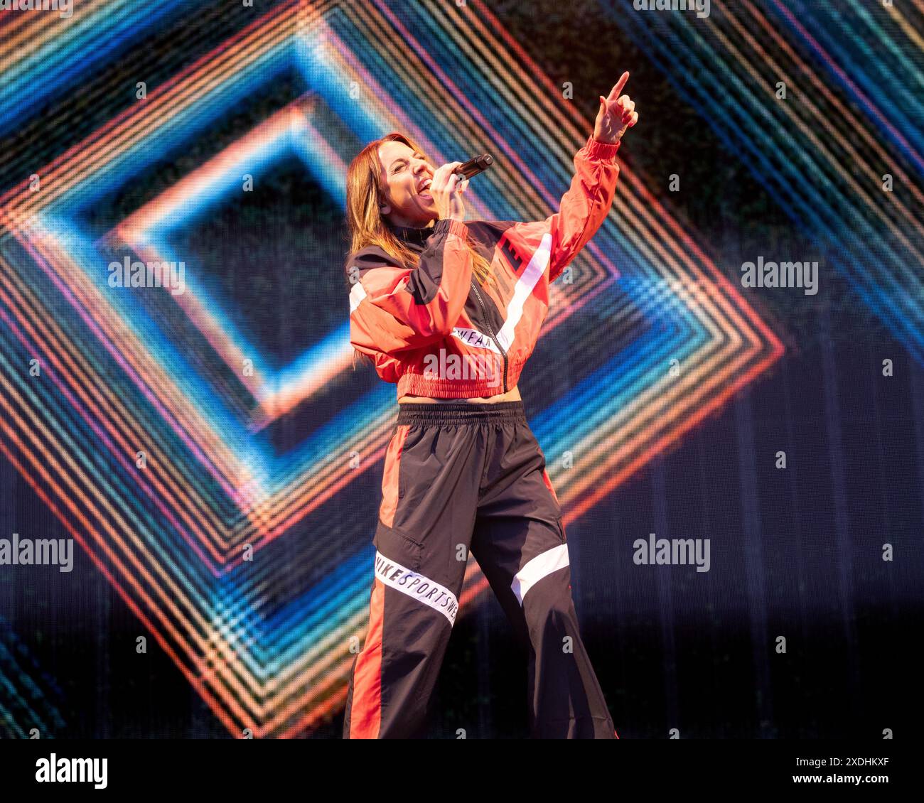 Melanie C aka Sporty Spice from the Spice Girls performing live on 22 ...