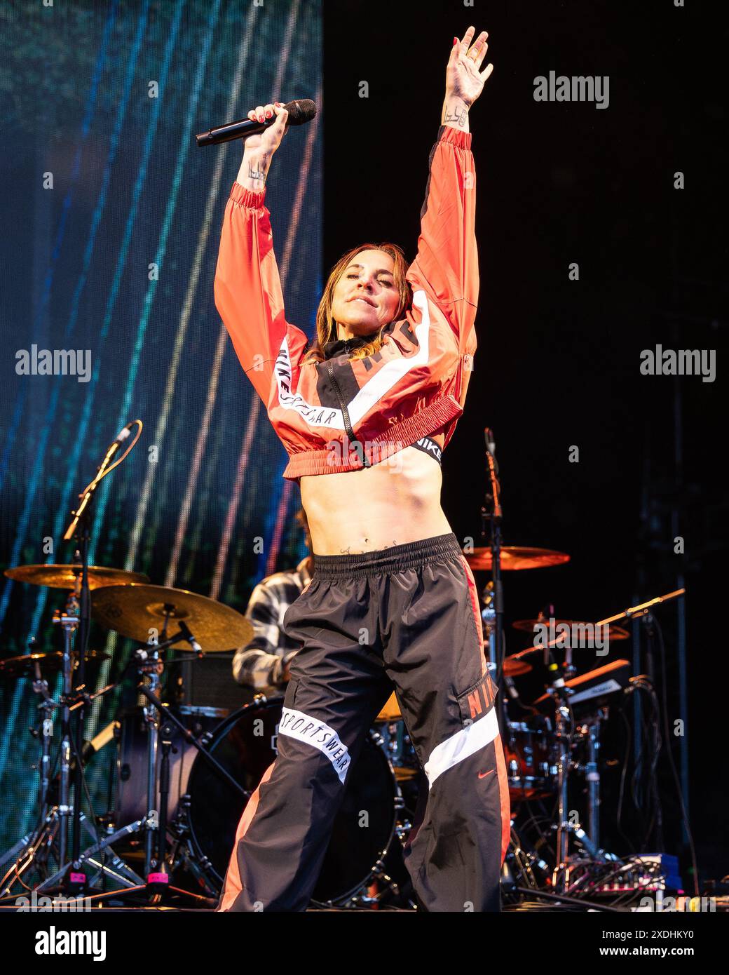 Melanie C aka Sporty Spice from the Spice Girls performing live on 22 ...