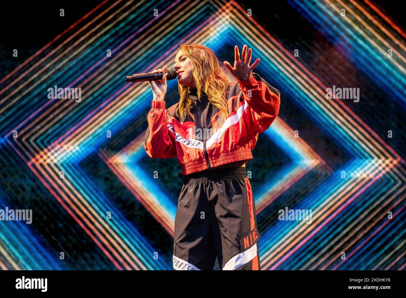 Melanie C aka Sporty Spice from the Spice Girls performing live on 22 ...