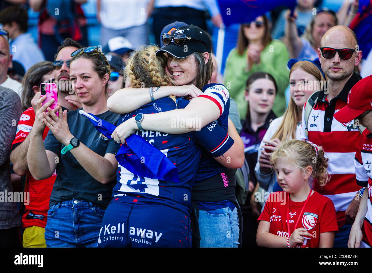 Bristol's Delaney Burns gets a hug from her mum after coming runner up ...