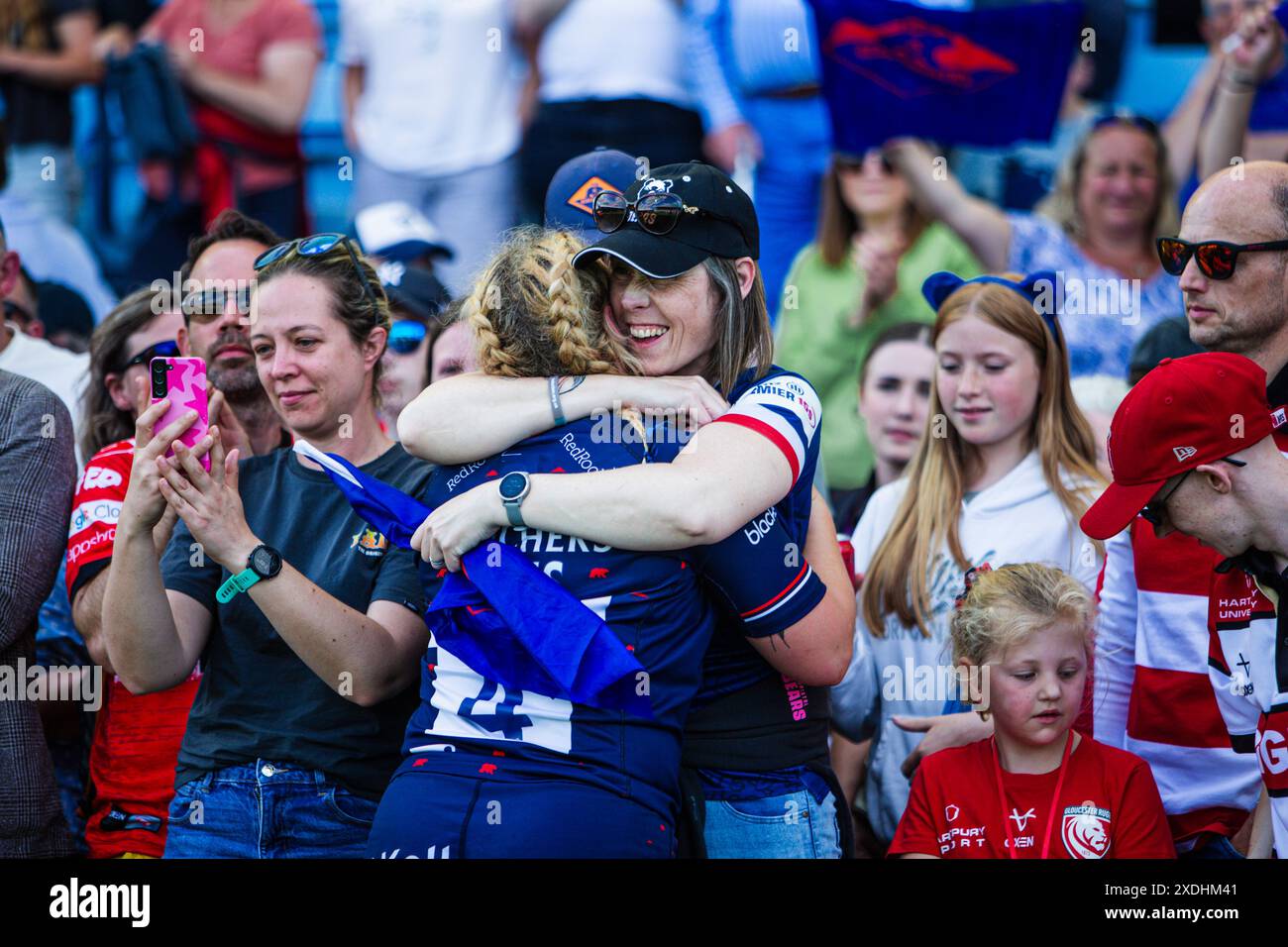 Bristol's Delaney Burns gets a hug from her mum after coming runner up ...