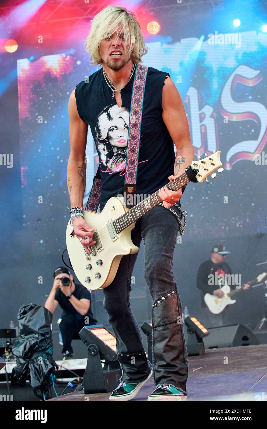 Ben Wells von Black Stone Cherry live auf dem Summerside Festival 2024 ...