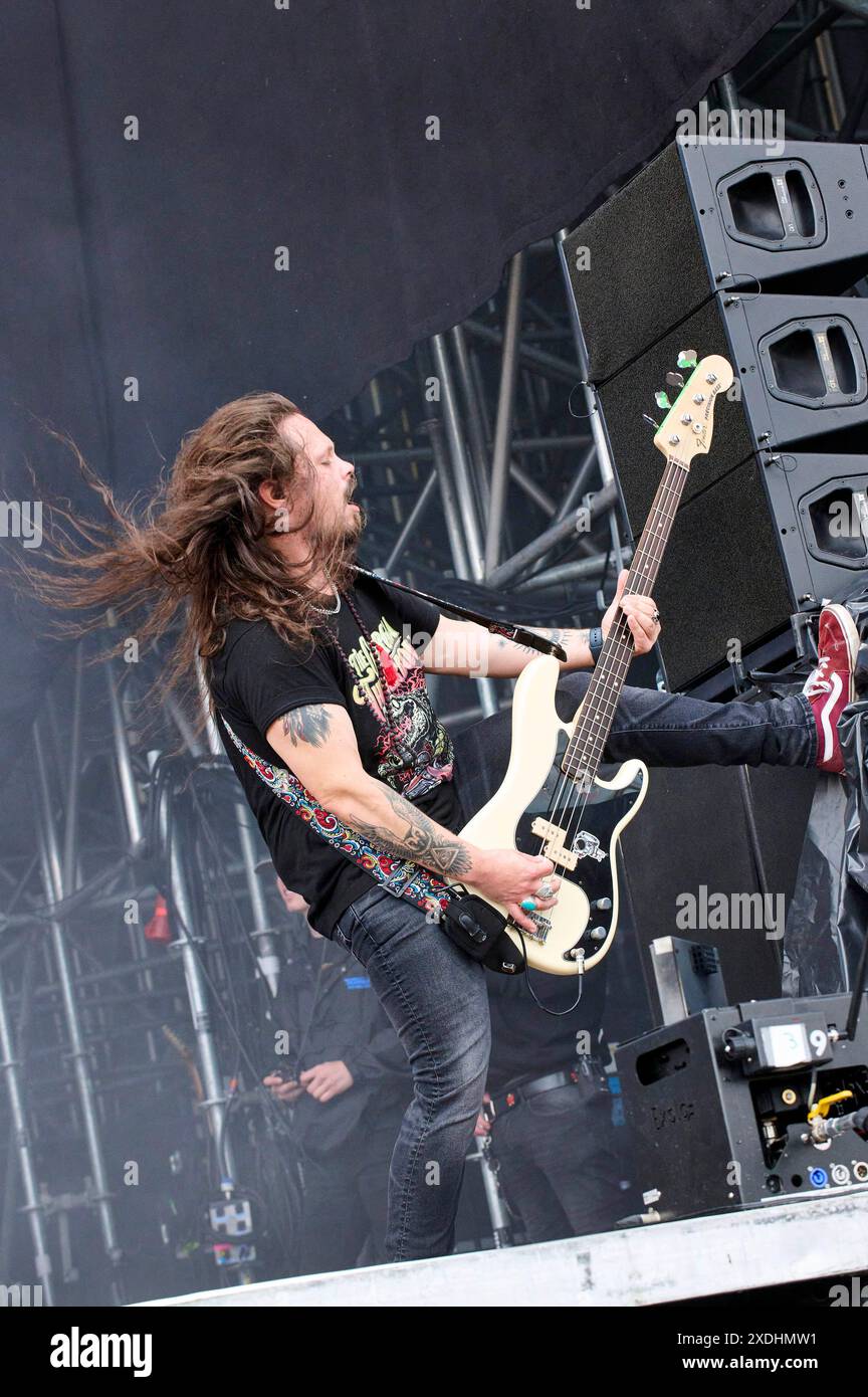Steve Jewell von Black Stone Cherry live auf dem Summerside Festival ...