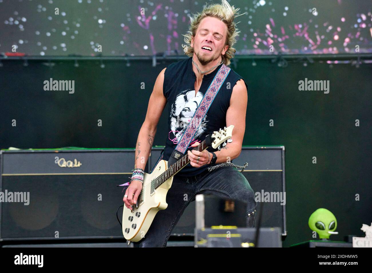 Ben Wells von Black Stone Cherry live auf dem Summerside Festival 2024 ...