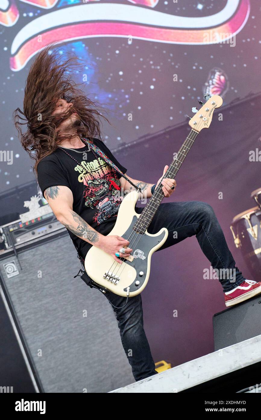 Steve Jewell von Black Stone Cherry live auf dem Summerside Festival ...