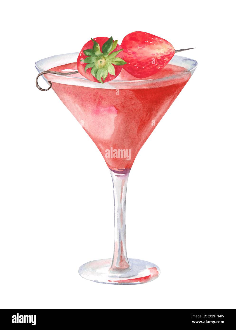 Vintage cocktail party illustration Cut Out Stock Images & Pictures - Alamy