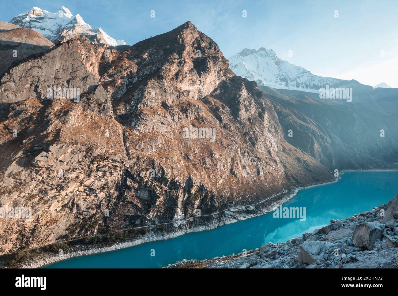 Beautiful lake Paron in Cordillera Blanca, Peru, South America Stock ...