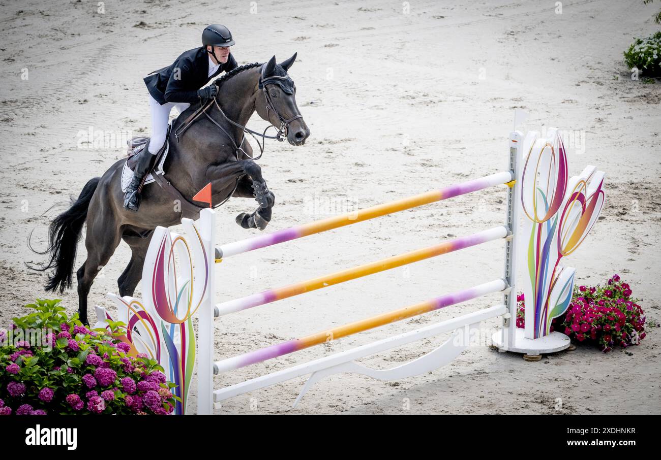 ROTTERDAM - Michael Greeve in action during the big prize at Denver ...