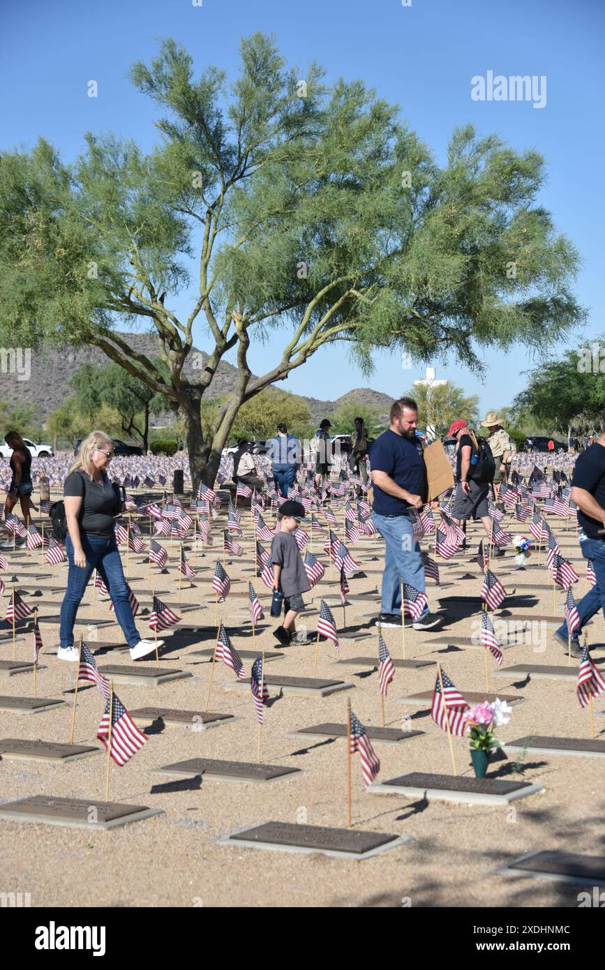 Phoenix, AZ., U.S.A. May 27, 2024. National Memorial Cemetery. United ...