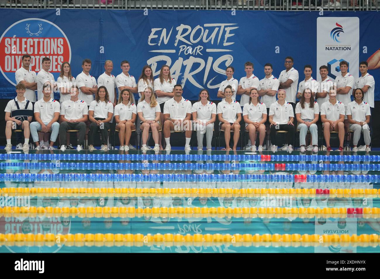 Chartres, France. 21st June, 2024. Delegation francaise pour les Jeux ...