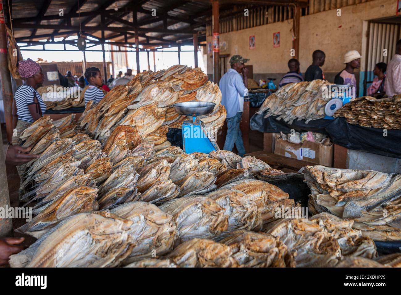Mozambique, Niassa, Lichinga, Dryed fish Stock Photo - Alamy