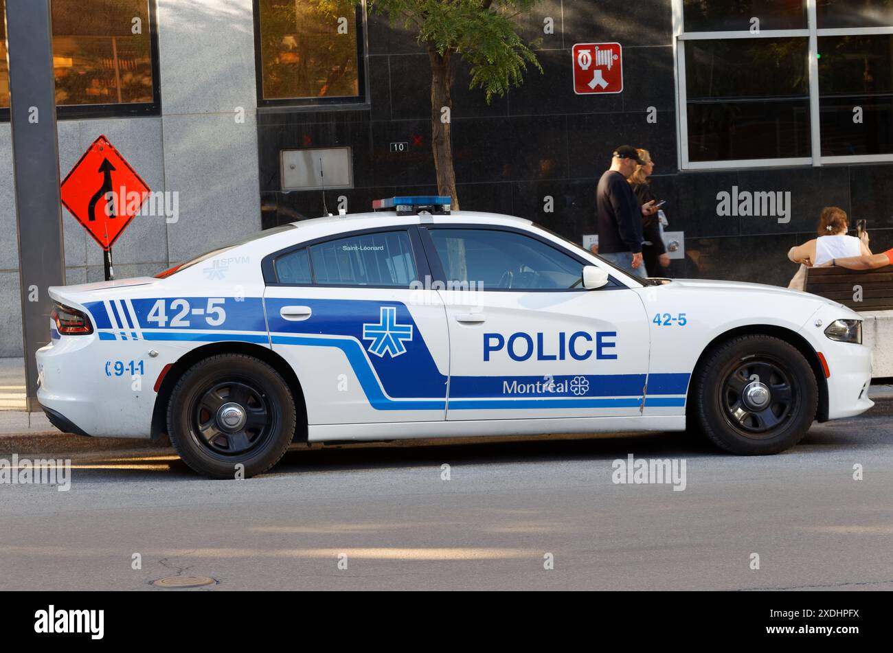 Dodge Charger police car, city of Montreal, Canada Stock Photo - Alamy