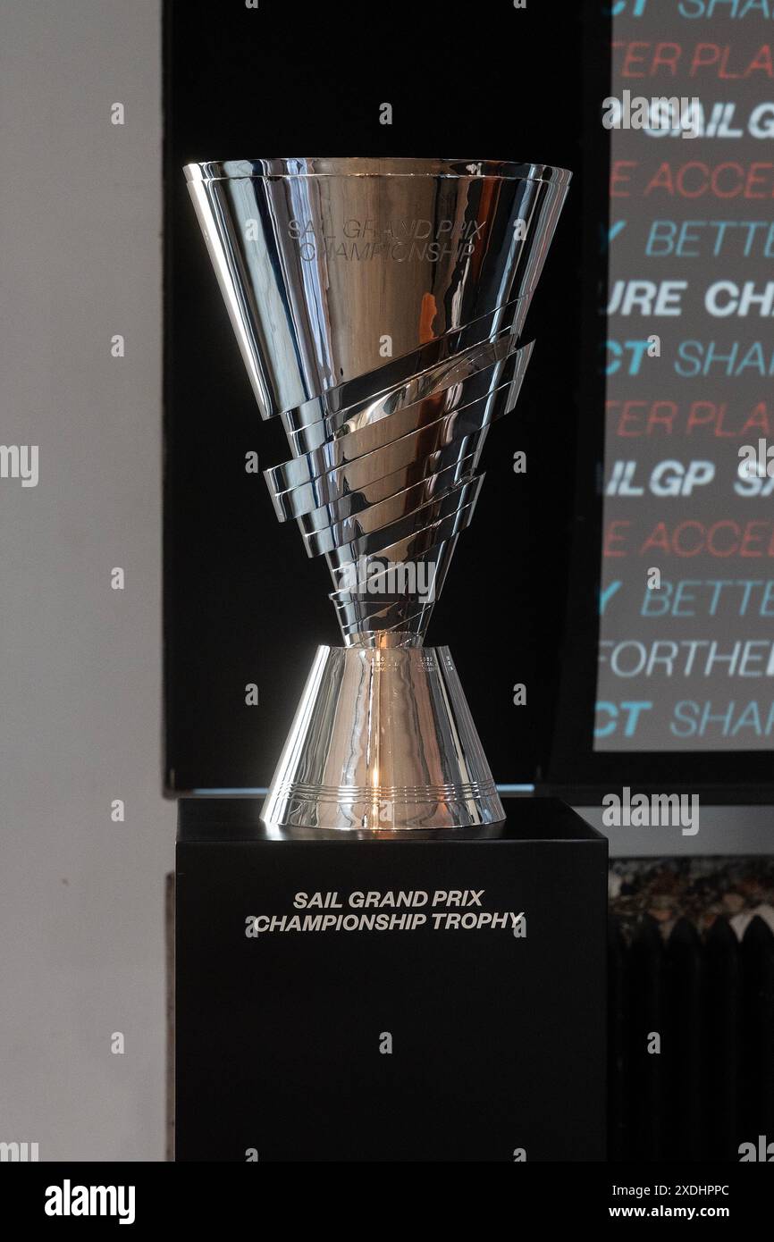 Championship Trophy on display during Champions for Change panels at ...