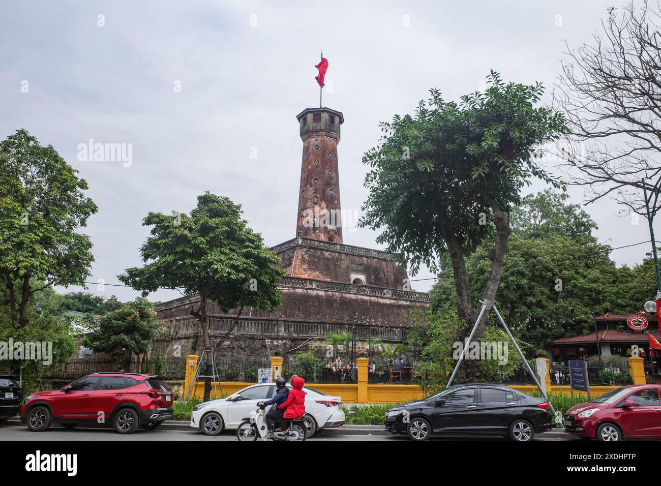 Hanoi, Vietnam - 9 Feb, 2024: Hanoi Flag Tower by the Imperial Citadel ...