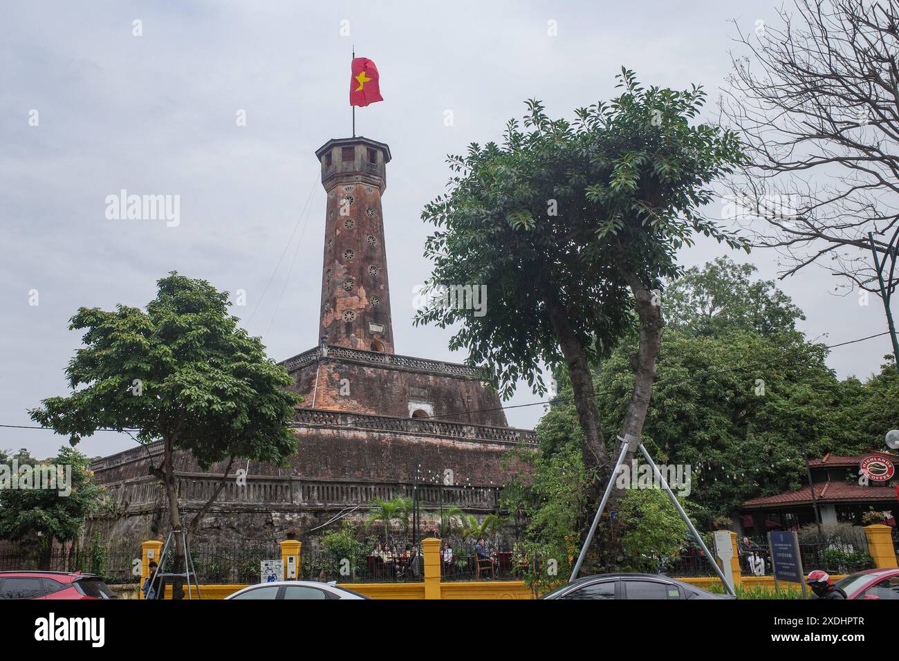 Hanoi, Vietnam - 9 Feb, 2024: Hanoi Flag Tower by the Imperial Citadel ...