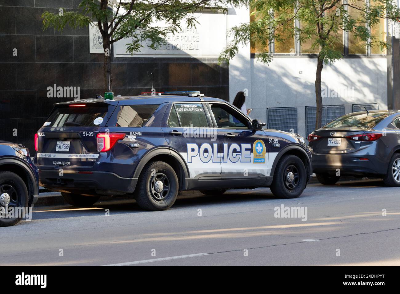 Ford Police Interceptor police car, city of Montreal, Canada Stock ...
