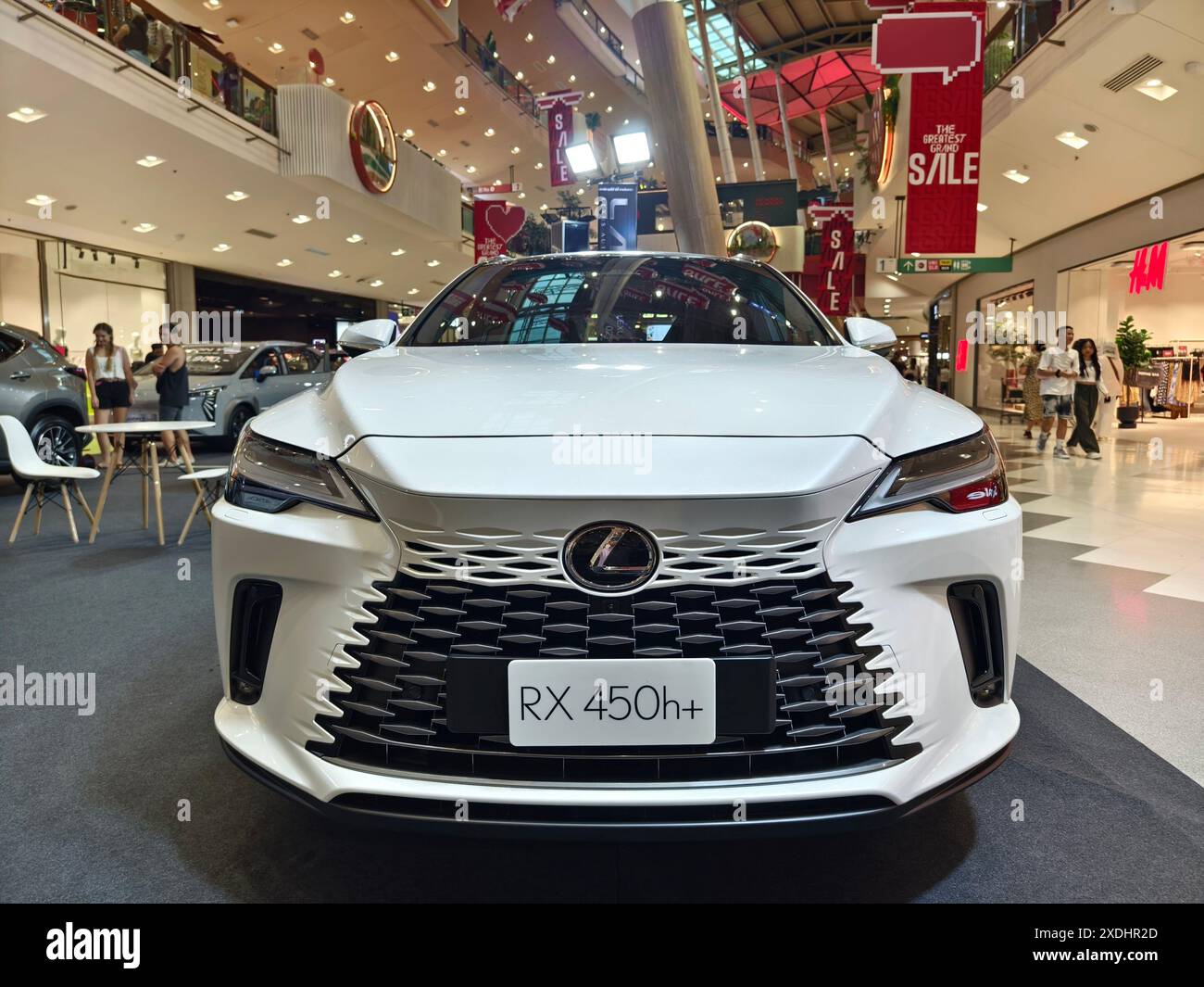 PHUKET, THAILAND- June 10, 2024: Modern cars inside an Lexus showroom ...