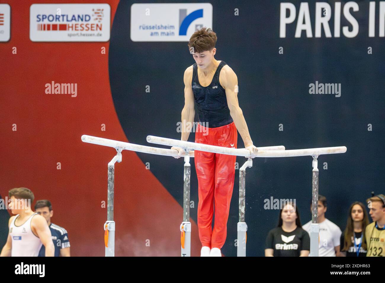 Olympia-Qualifikation im Geräteturnen in Rüsselsheim. Bild: Timo Eder ...