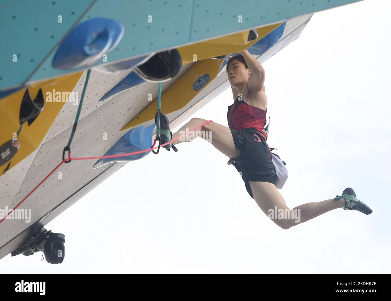 Budapest, Hungary. 23rd June, 2024. Luo Zhilu of China competes during ...
