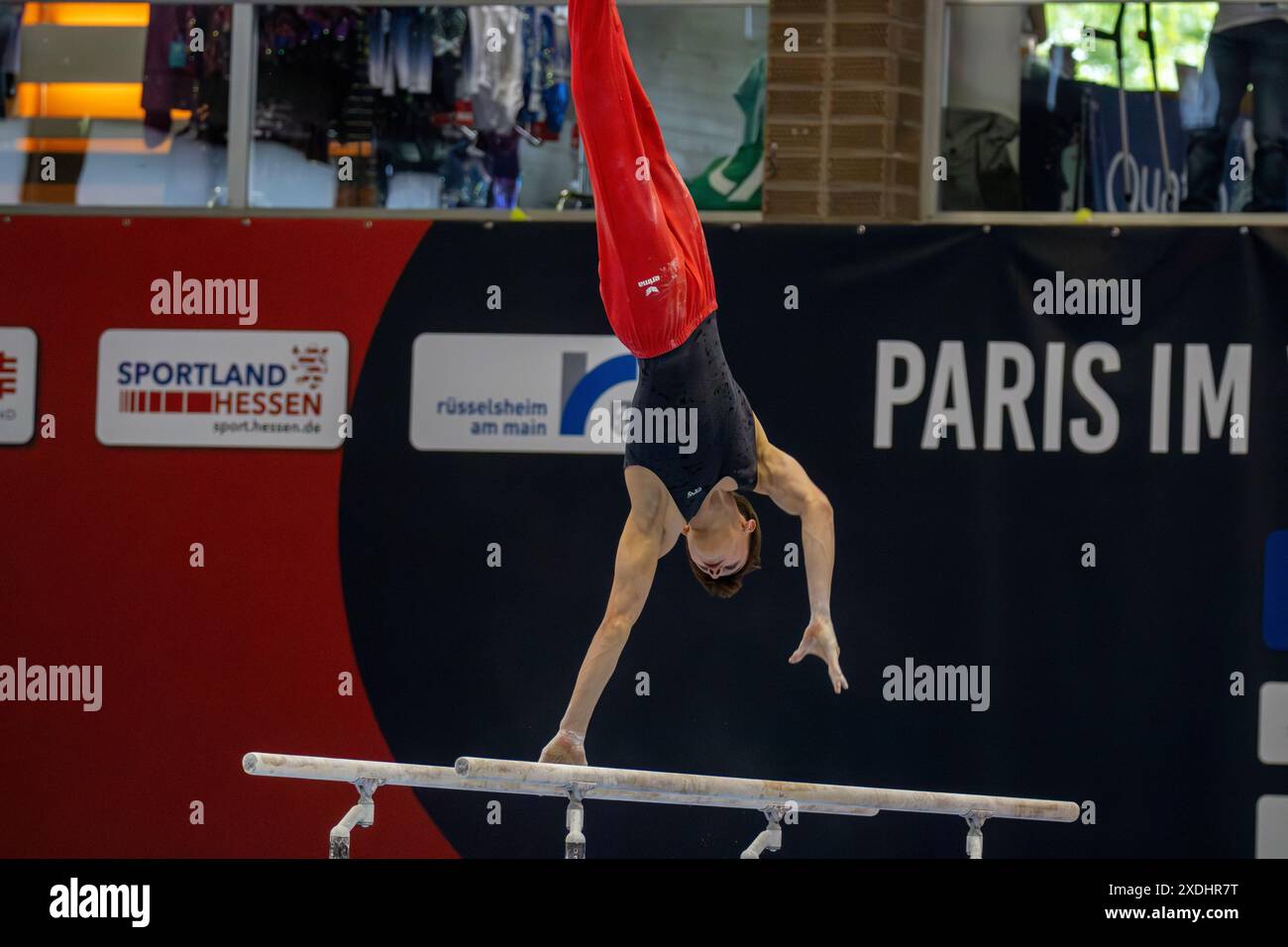 Olympia-Qualifikation im Geräteturnen in Rüsselsheim. Bild: Timo Eder ...