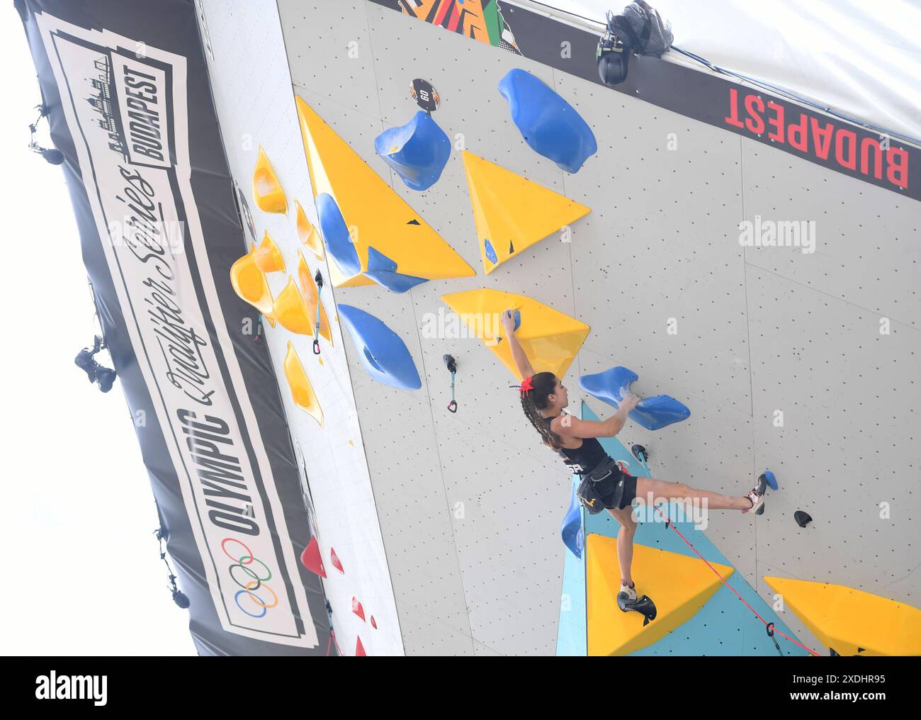 Budapest, Hungary. 23rd June, 2024. Brooke Raboutou of USA competes ...