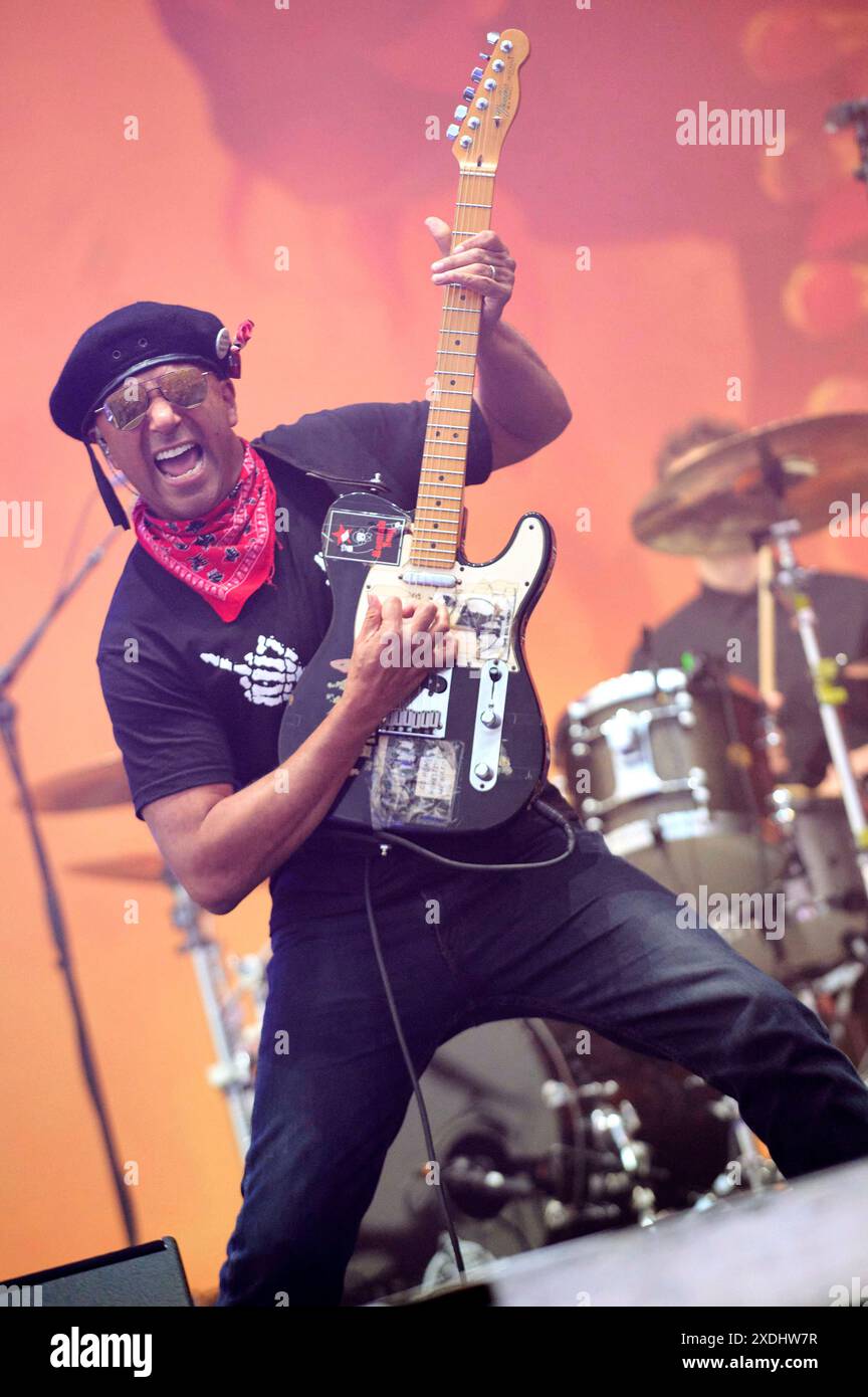 Tom Morello live auf dem Summerside Festival 2024 beim Flugplatz ...