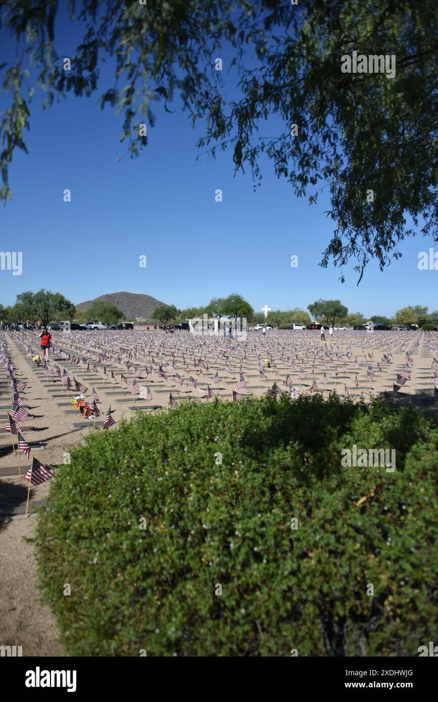 Phoenix, AZ., U.S.A. May 27, 2024. National Memorial Cemetery. United ...