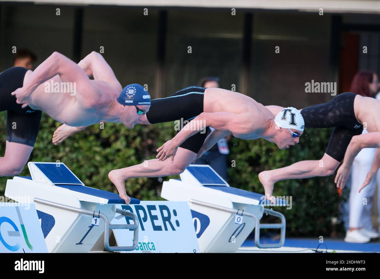 Alessandro Giamberini (ITA) during the men 50m breaststroke final at ...