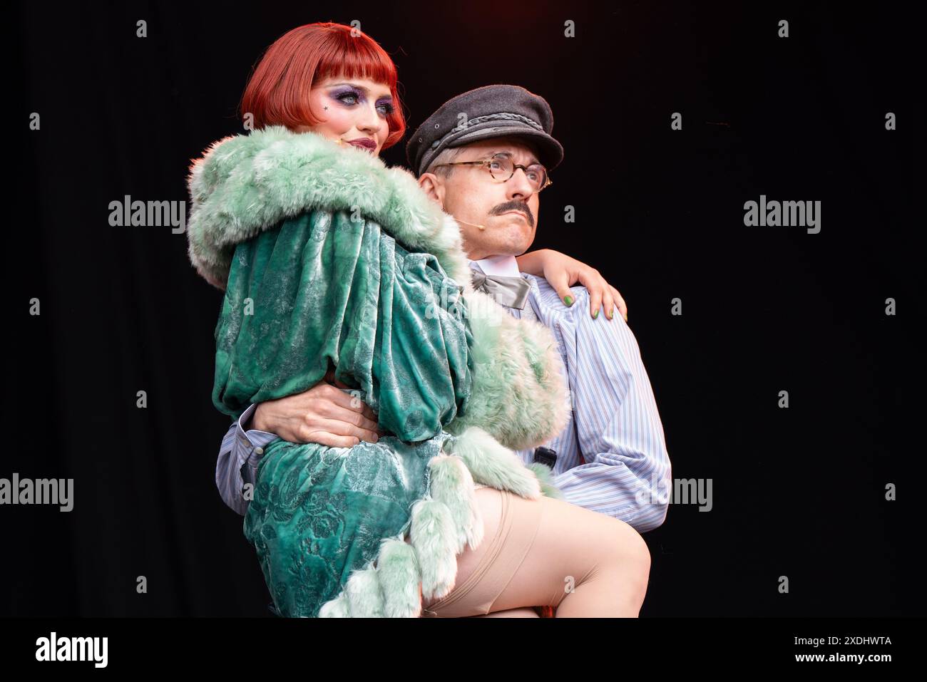 the London Cast of Cabaret on stage at West End Live.Cast include ...