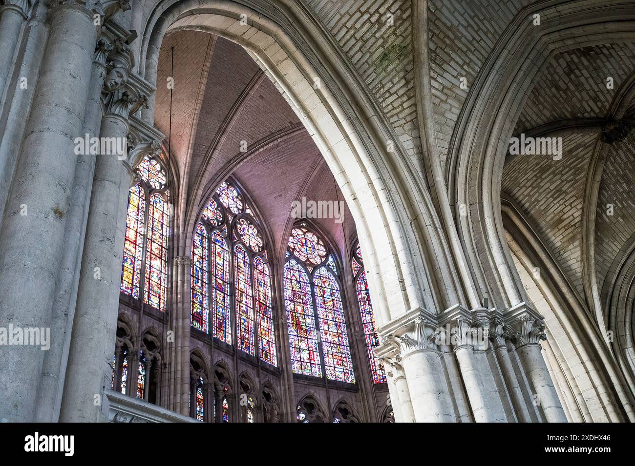 French stained glass Stock Photo - Alamy