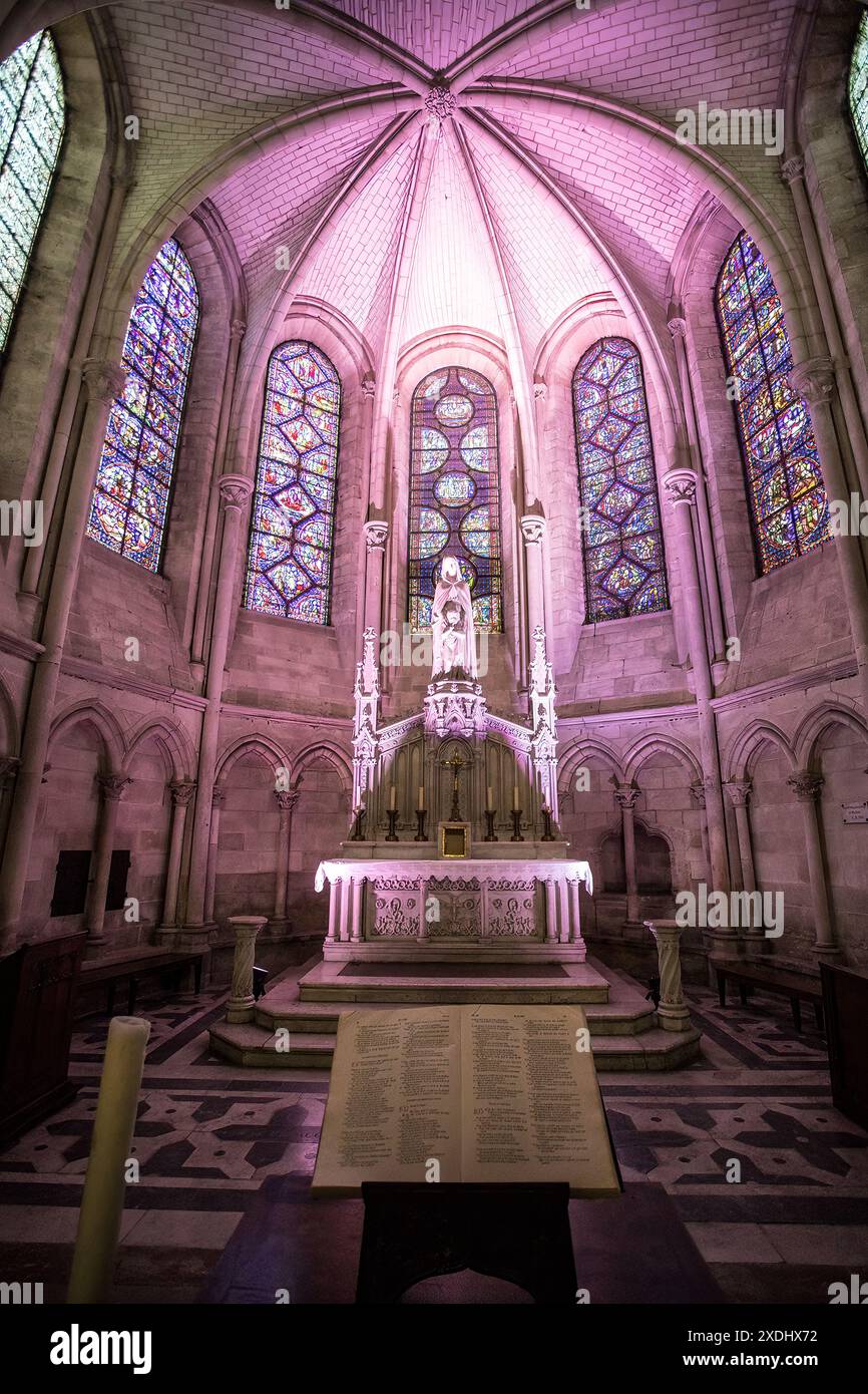 French stained glass Stock Photo - Alamy