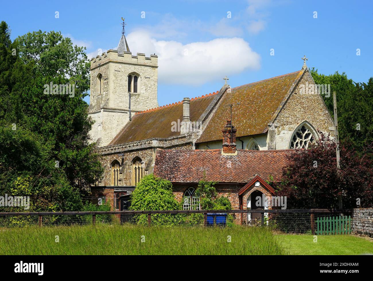 The Church of Saint Andrew and Saint Mary at Grantchester Stock Photo ...