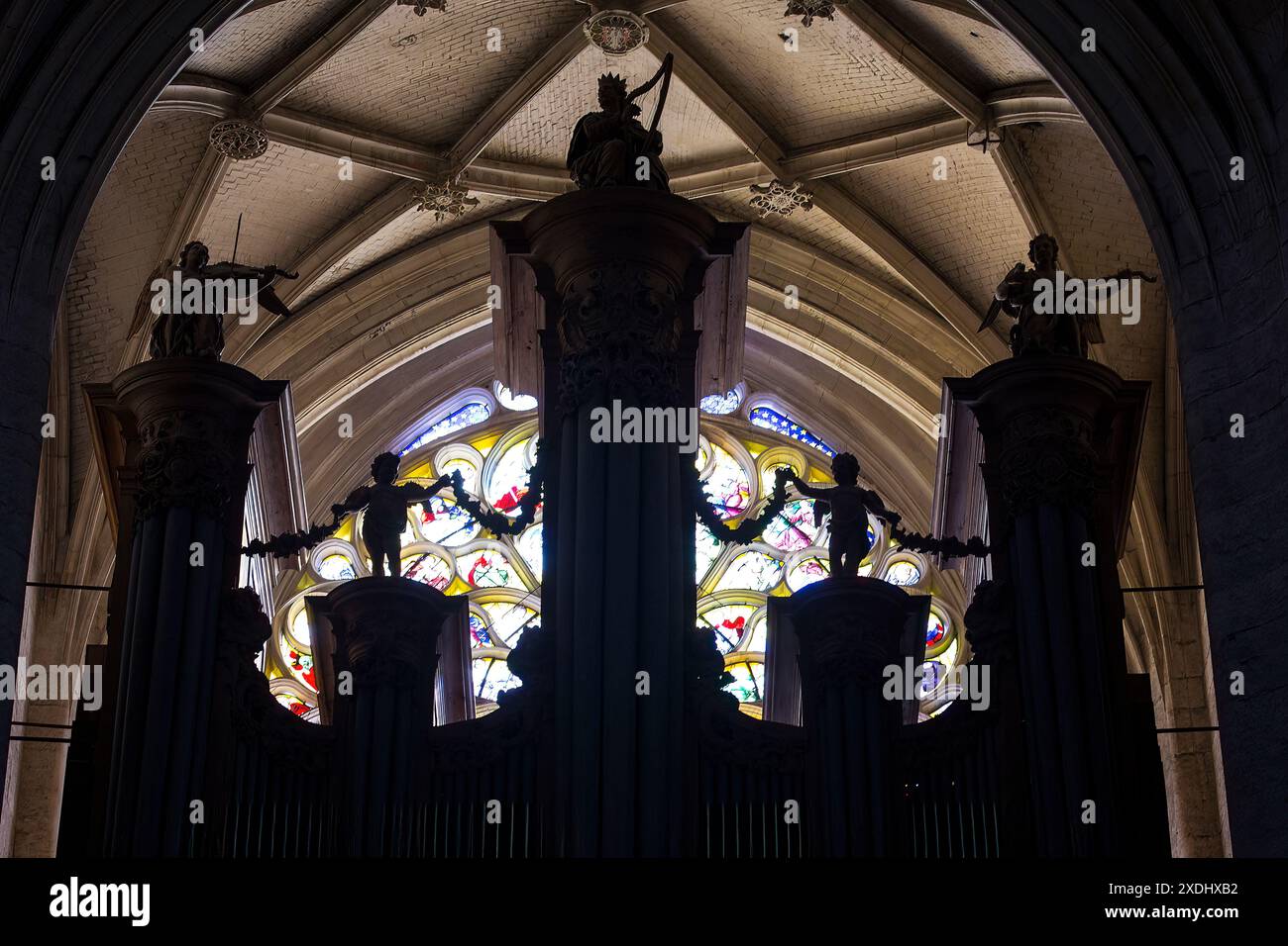 French stained glass Stock Photo - Alamy