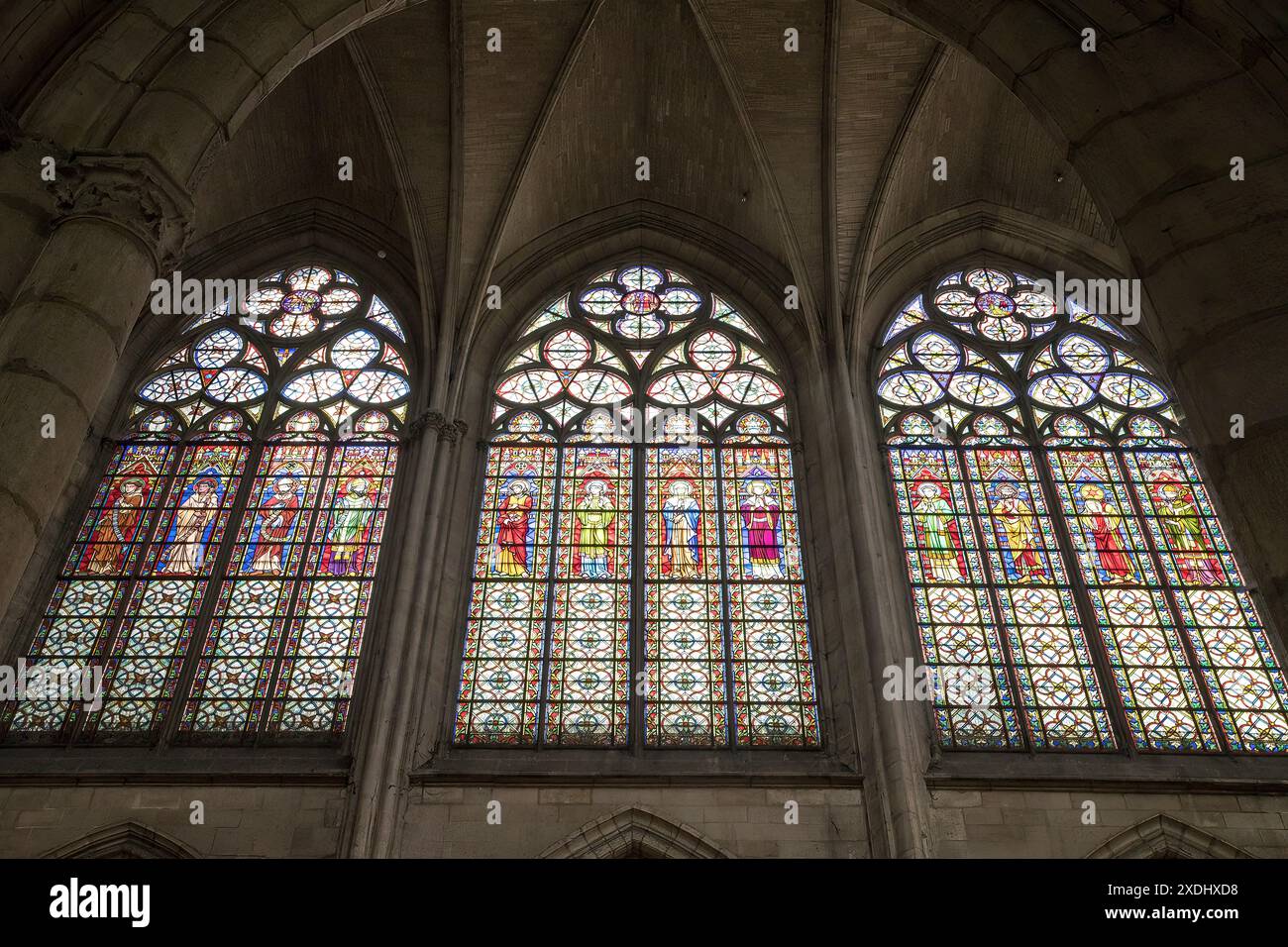 French stained glass Stock Photo - Alamy