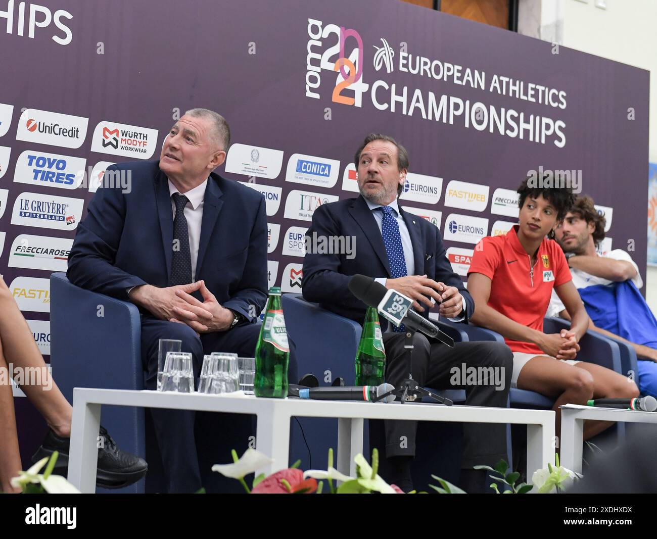 Dobromir Karamarinov, President of European Athletics, Stefano Mei ...
