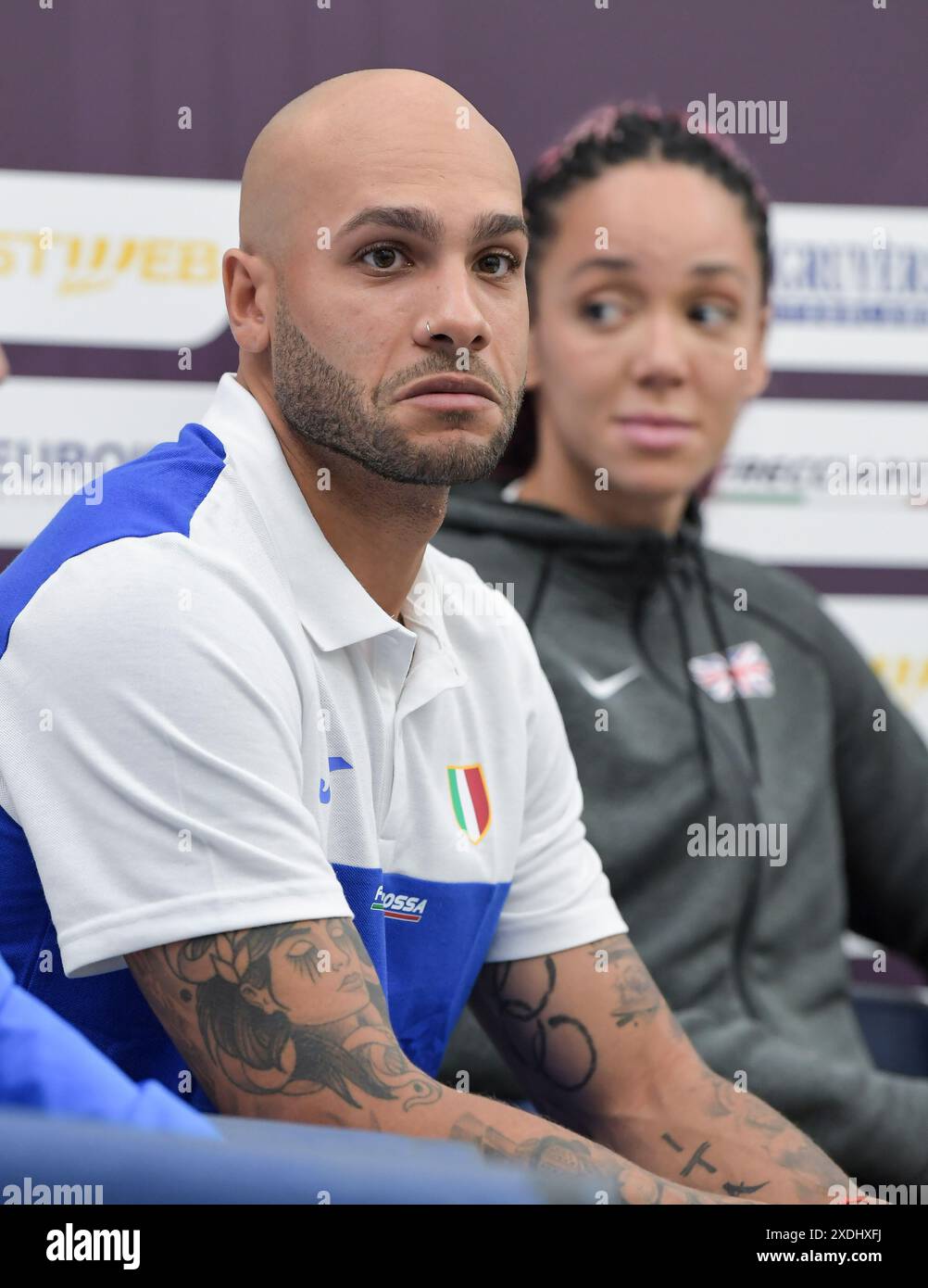Lamont Marcell Jacobs of Italy attending the Official Press Conference ...