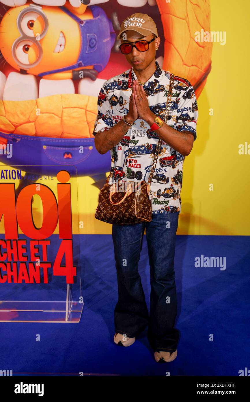 Pharrell Williams poses for photographers at the photo call for the ...