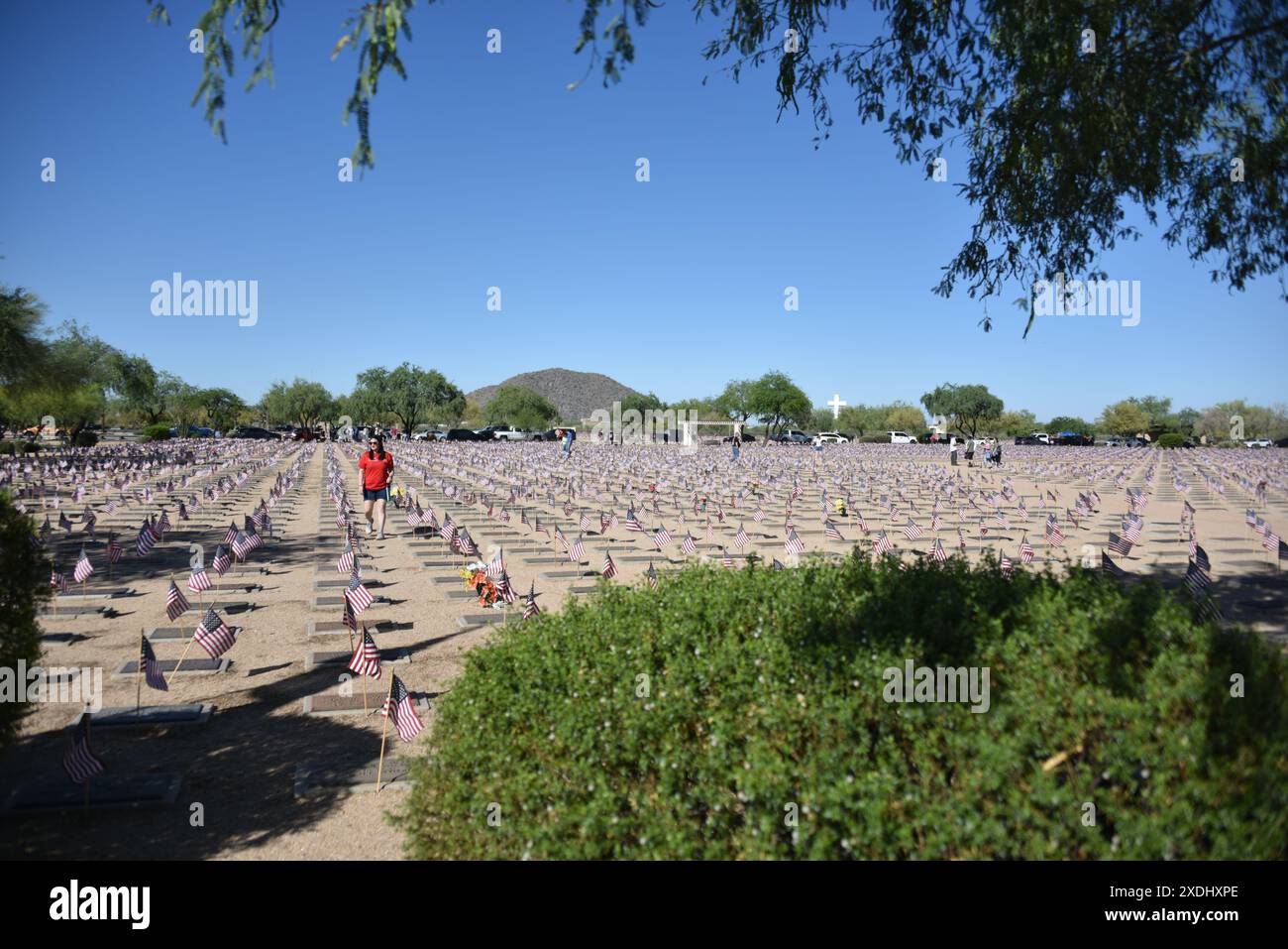 Phoenix, AZ., U.S.A. May 27, 2024. National Memorial Cemetery. United ...