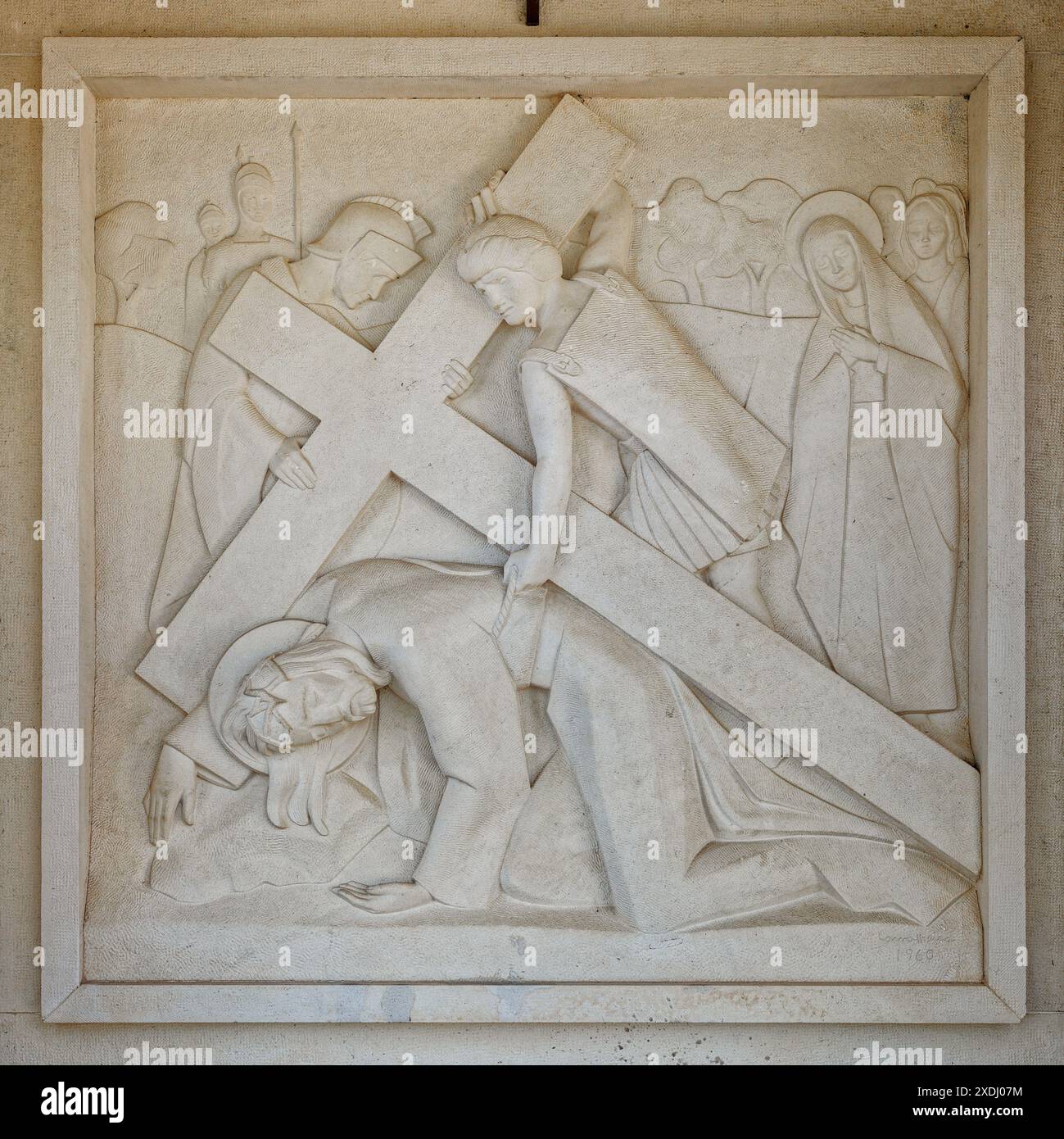 Jesus falls for the third time. Station IX of the Way of the Cross ...