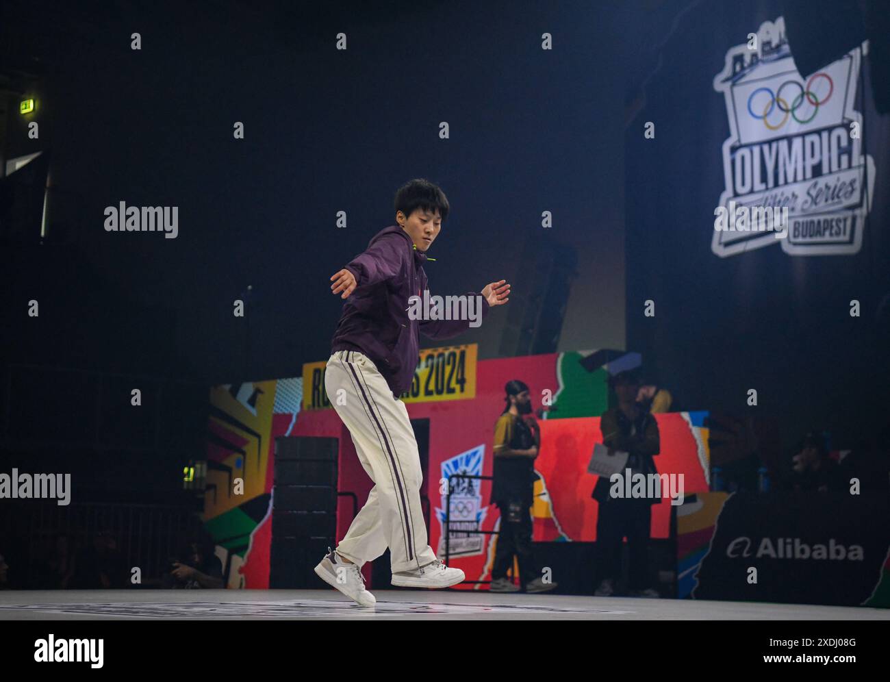 Budapest, Hungary. 23rd June, 2024. Zeng Yingying of China competes ...