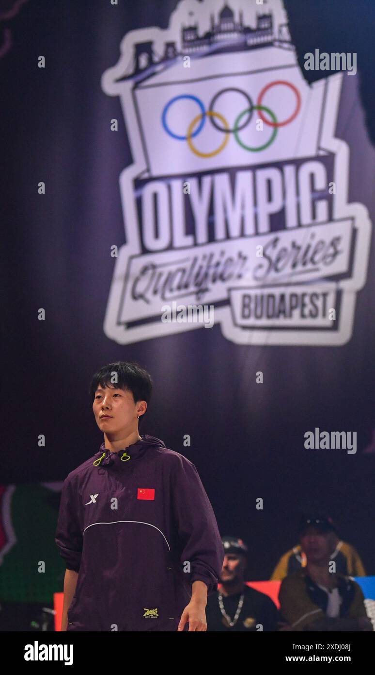 Budapest, Hungary. 23rd June, 2024. Zeng Yingying of China competes ...