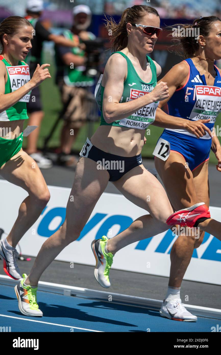 Ciara Mageean of Ireland competing in heat one of the womens 1500m at ...