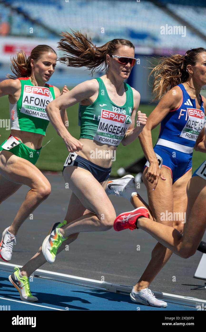 Ciara Mageean of Ireland competing in heat one of the womens 1500m at ...