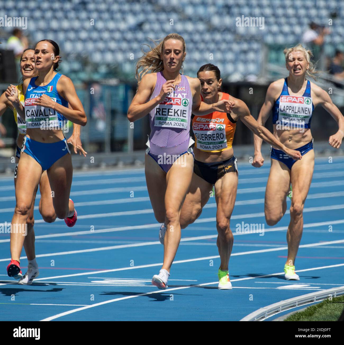 Jemma Reekie of Great Britain competing in heat one of the womens 1500m ...