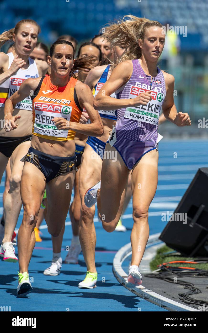 Jemma Reekie of Great Britain competing in heat one of the womens 1500m ...
