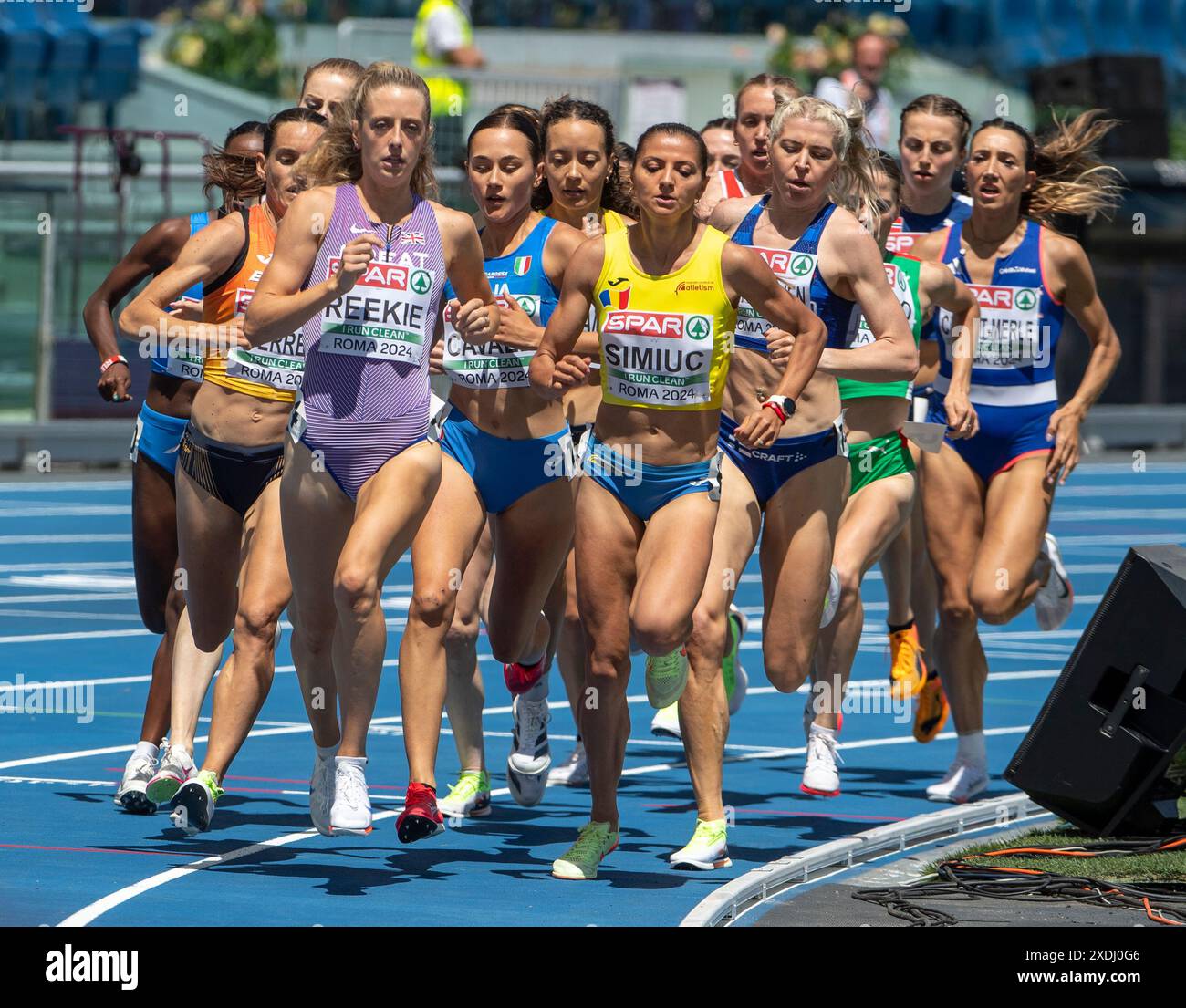Jemma Reekie of Great Britain competing in heat one of the womens 1500m ...