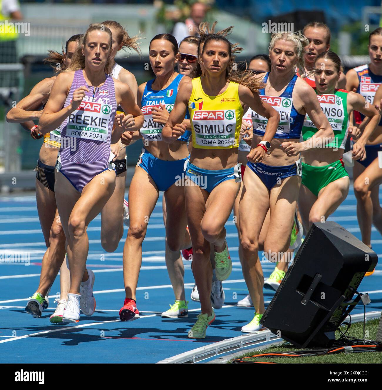 Lenuta Petronela Simiuc of Romania competing in heat one of the womens ...
