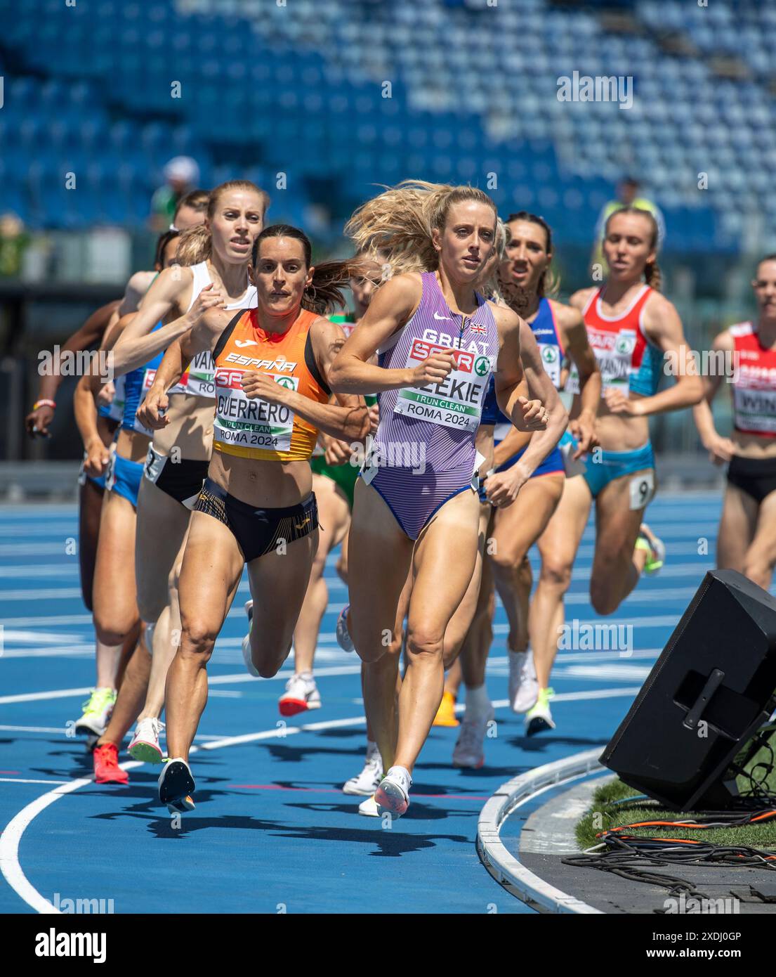 Jemma Reekie of Great Britain competing in heat one of the womens 1500m ...