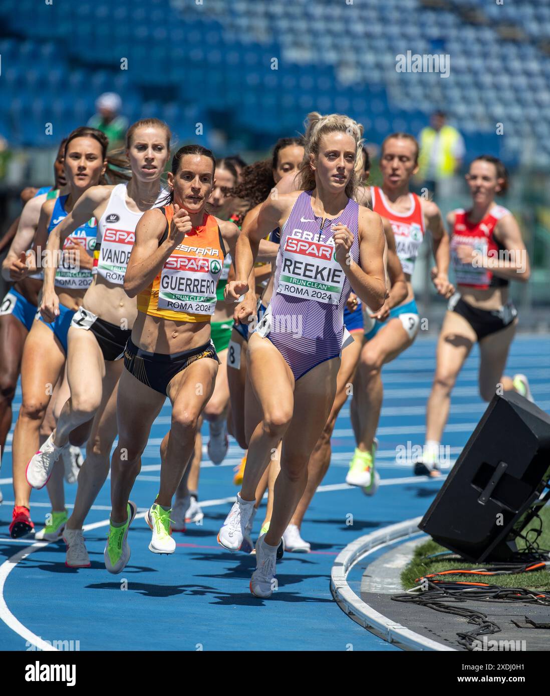 Jemma Reekie of Great Britain competing in heat one of the womens 1500m ...
